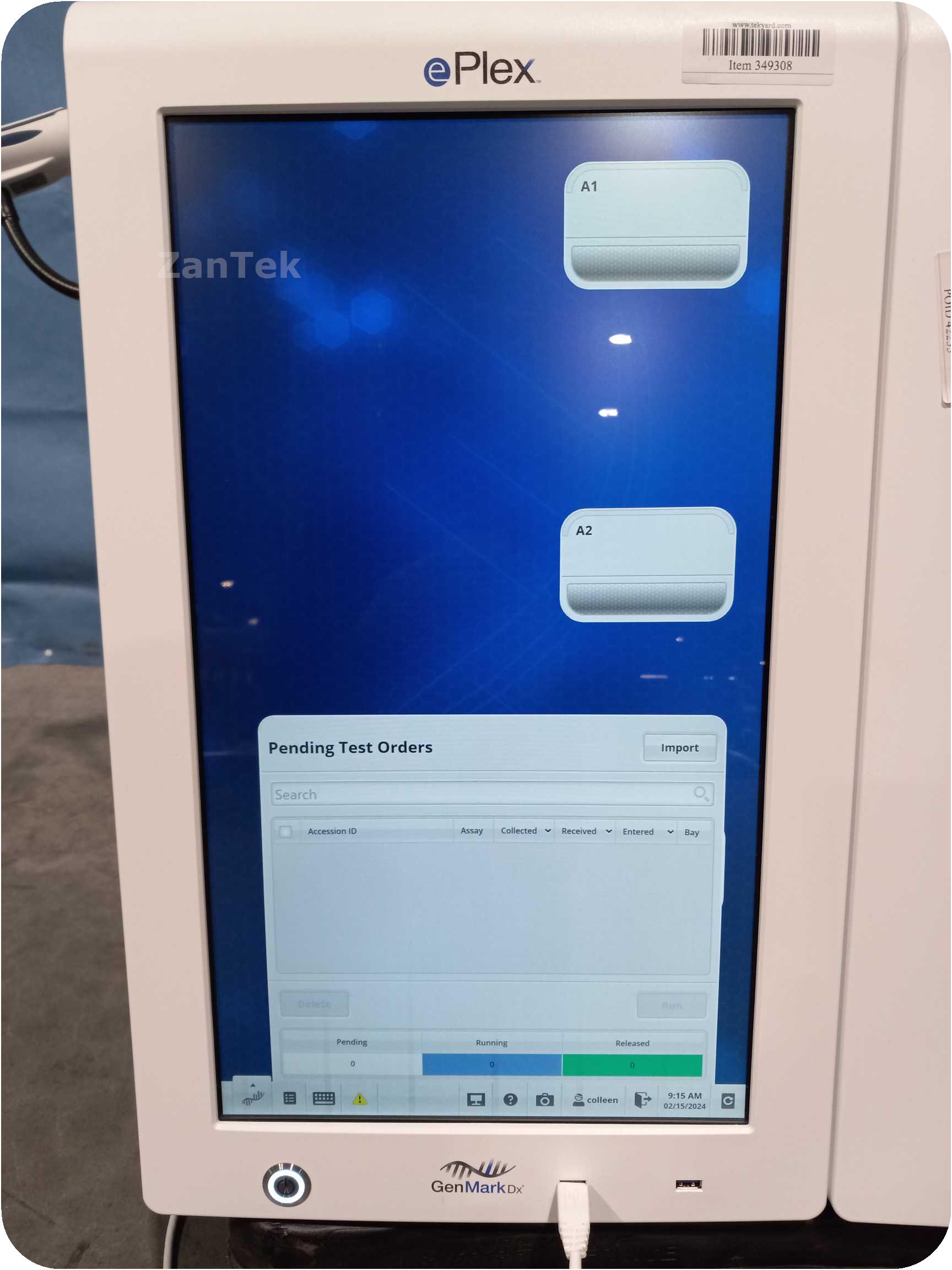 Zantek Medical - 349947-GenMark Dx ePlex Molecular Diagnostic System ...