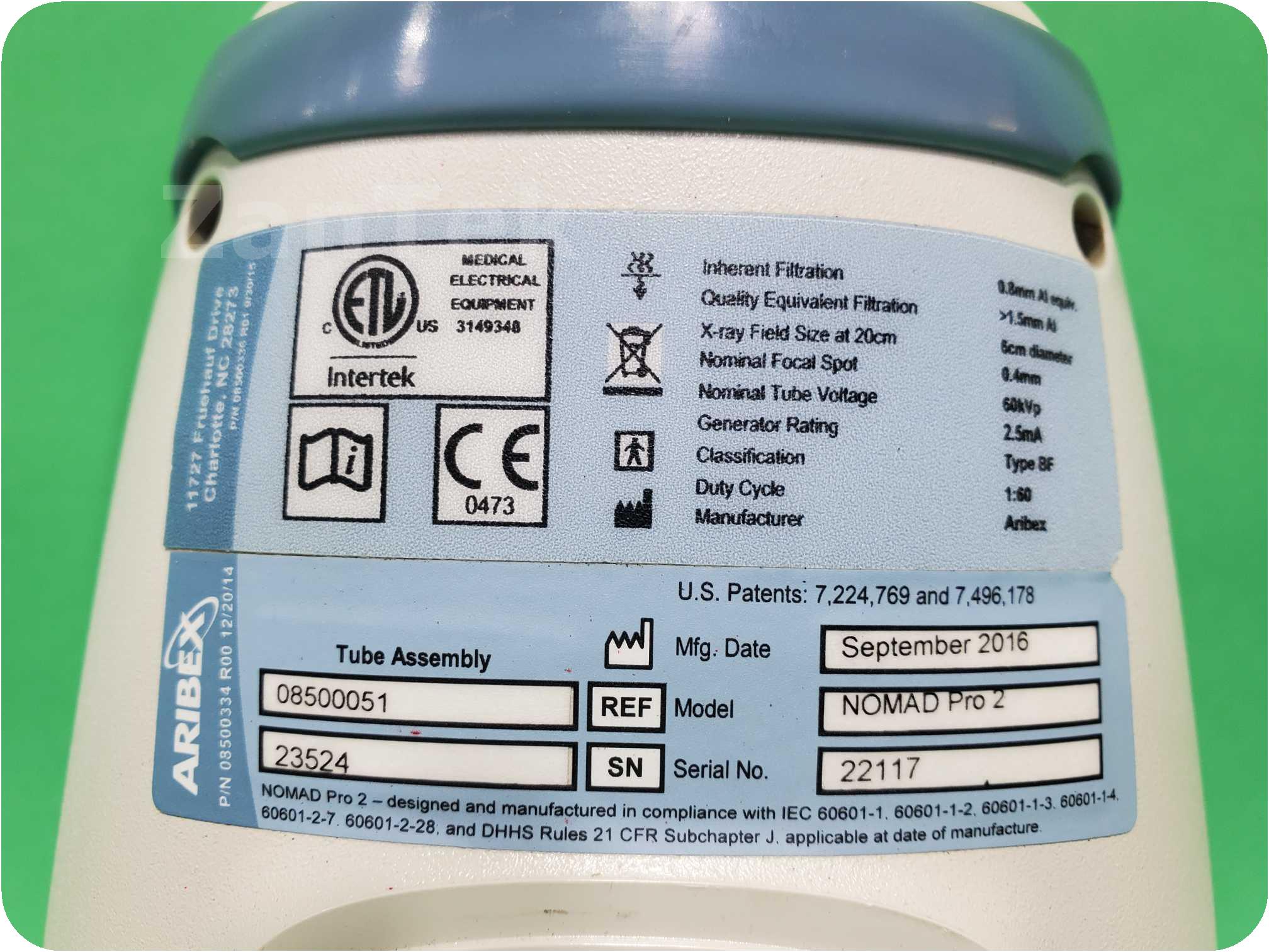 Zantek Medical - 350893-Aribex Nomad Pro 2 Dental Handheld Intraoral X-Ray