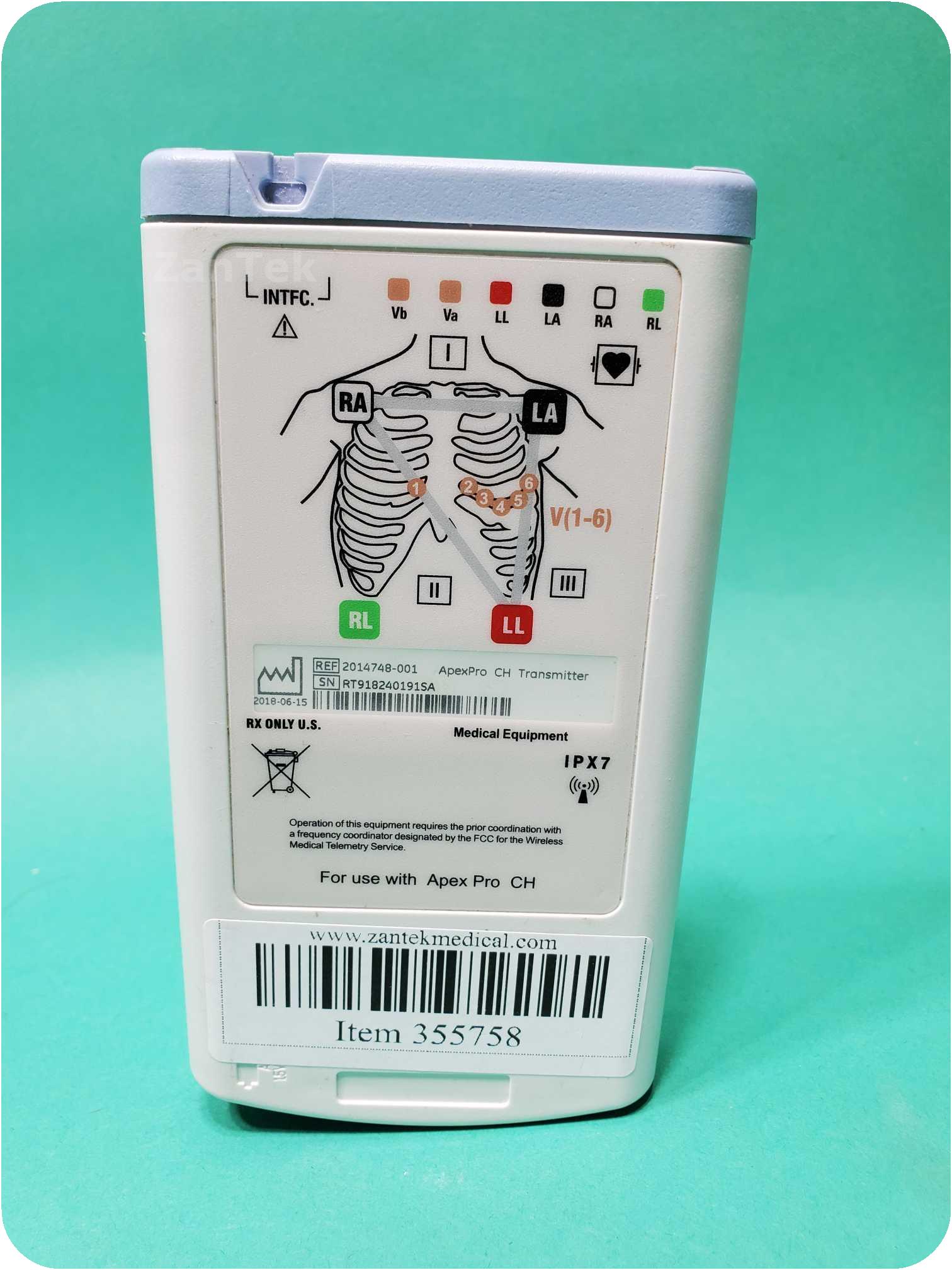 Zantek Medical - 355758-GE ApexPro CH Telemetry Transmitter